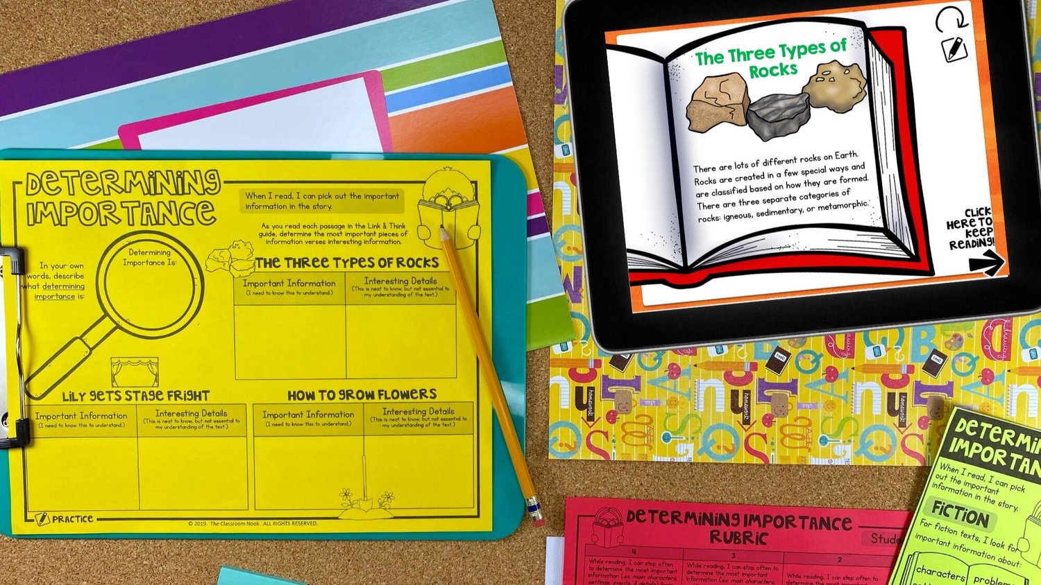 Reading Comprehension Strategy Series: How To Teach Determining ...