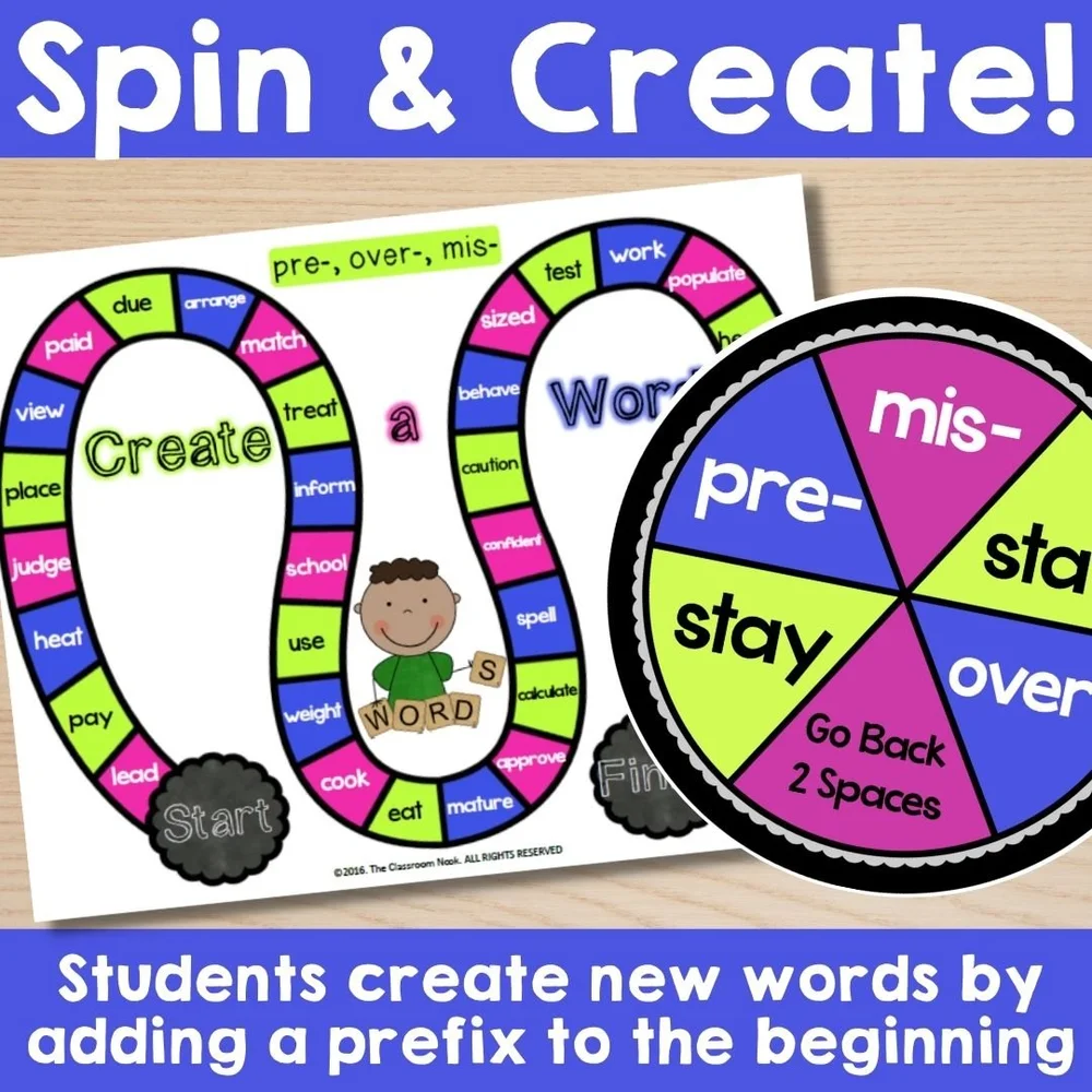 Prefix & Suffix Literacy Centers: Vocabulary and Word Work Practice ...