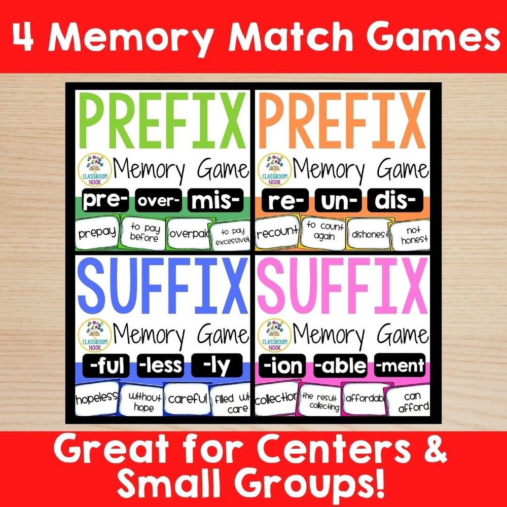 LITERACY CENTER GAMES: Comparative & Superlative er, est, more/less ...