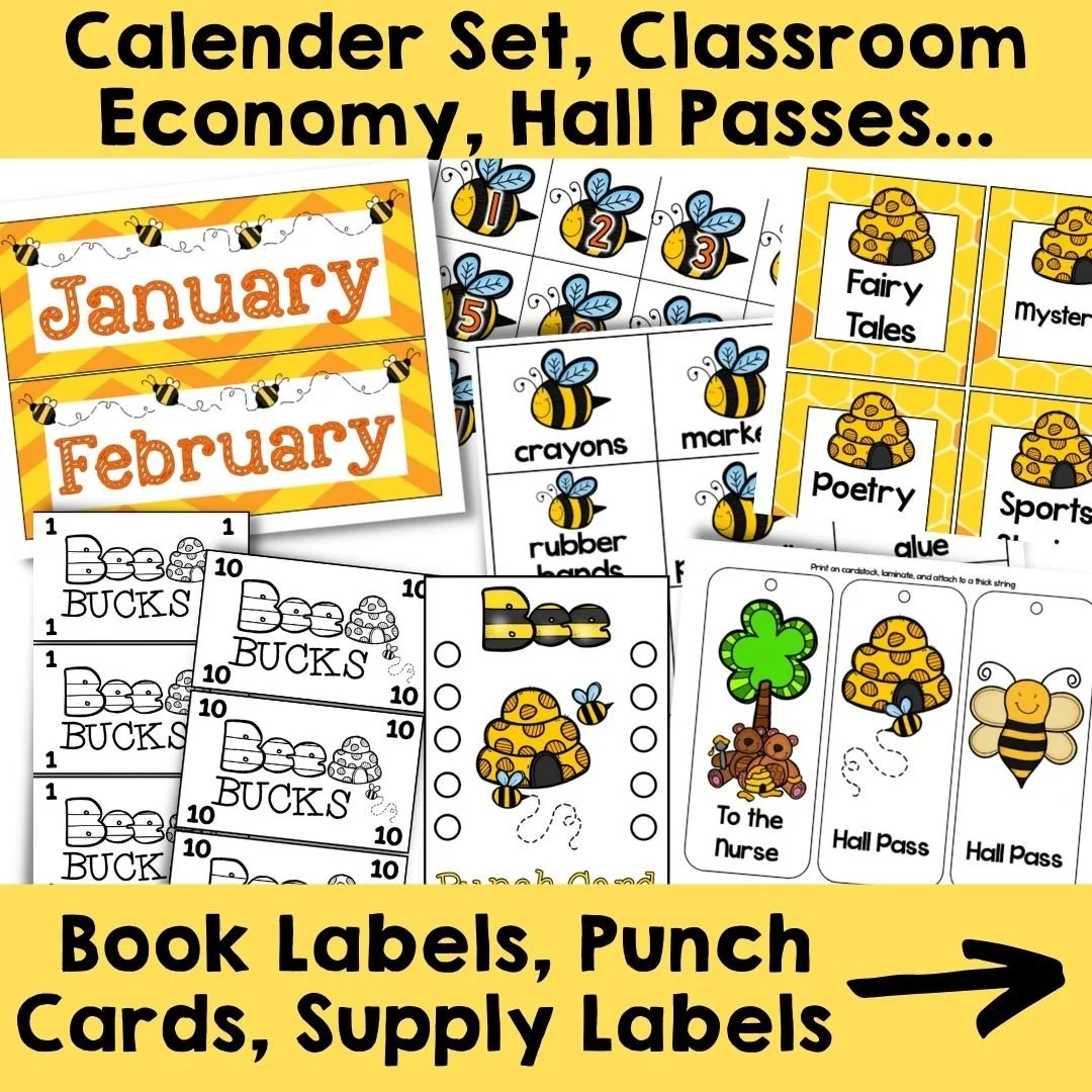 Bee Theme: 10 Reading Genre Posters (Bulletin Board Set) — THE ...