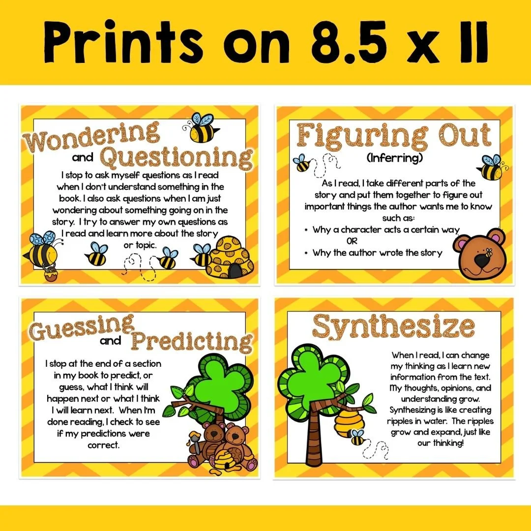 Bee Theme: 10 Reading Genre Posters (Bulletin Board Set) — THE ...