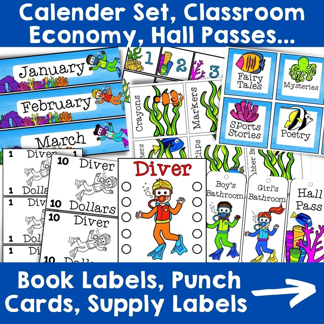 Ocean Theme: 10 Reading Genre Posters (Bulletin Board Set) — THE ...