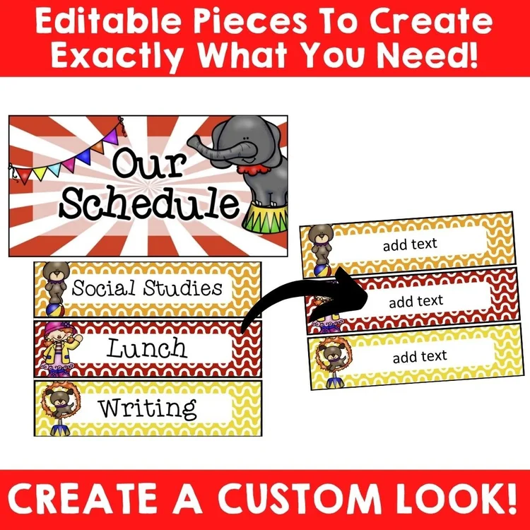 Circus Theme: Writing Process Posters (Bulletin Board Set) — THE ...