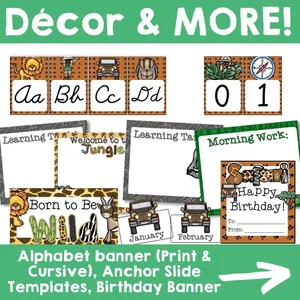 Jungle Safari Theme: Writing Process Posters — THE CLASSROOM NOOK