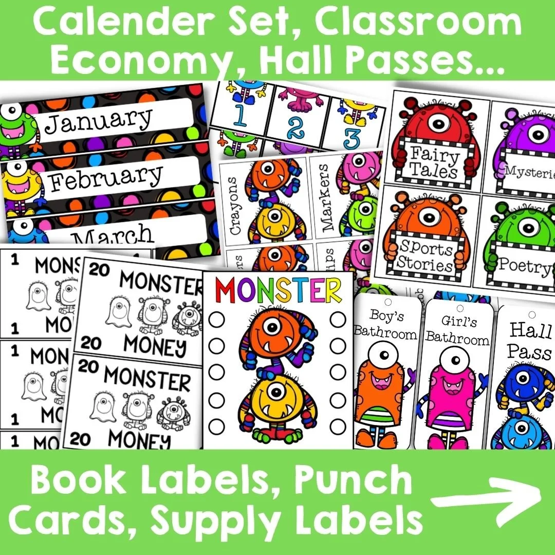 Monster Theme: 10 Reading Genre Posters (Bulletin Board Set) — THE ...