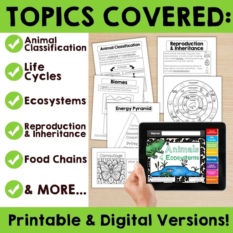 Plants Interactive Notebook - Classification, Life Cycle, Pollination ...