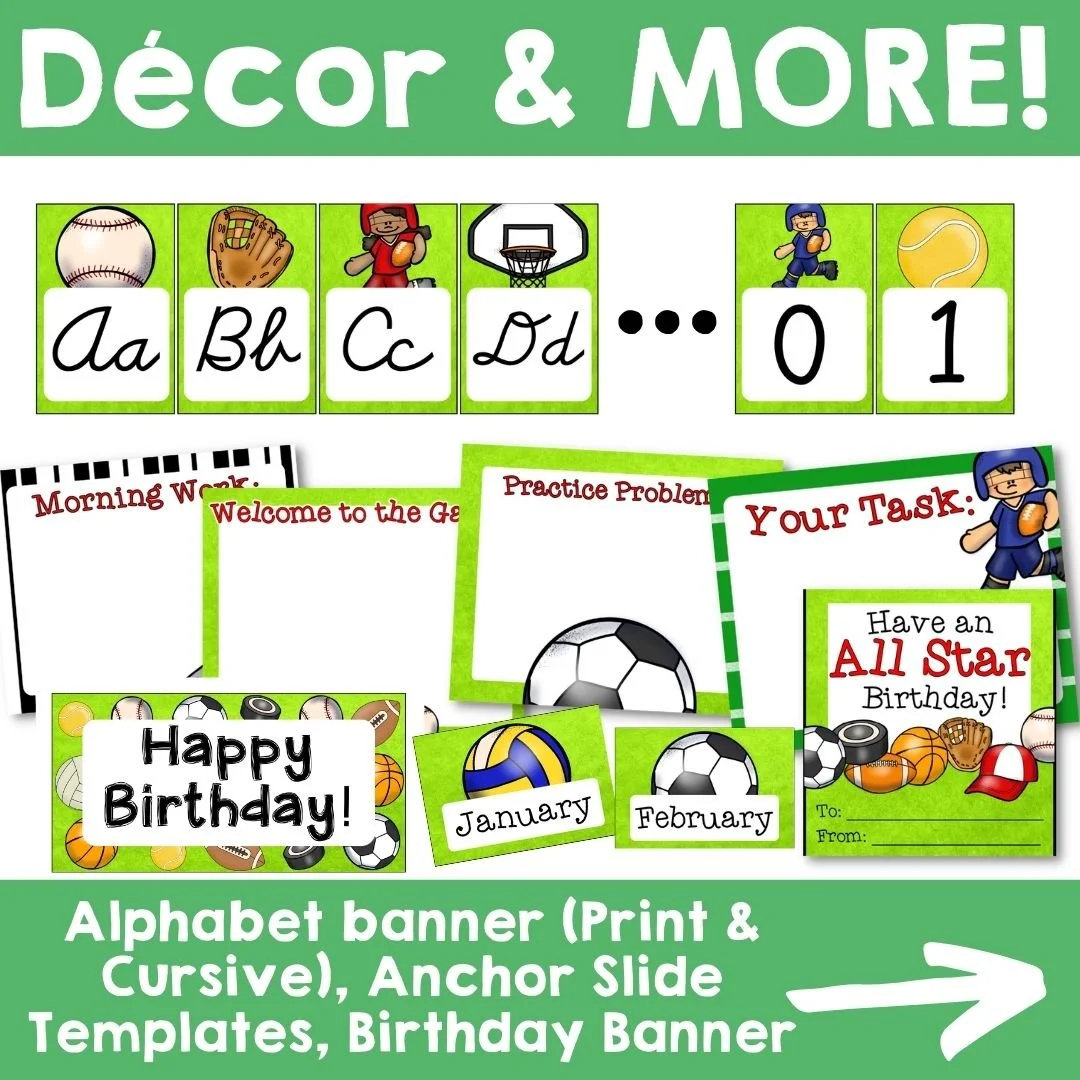 Sports Theme: 10 Reading Genre Posters (Bulletin Board Set) — THE ...