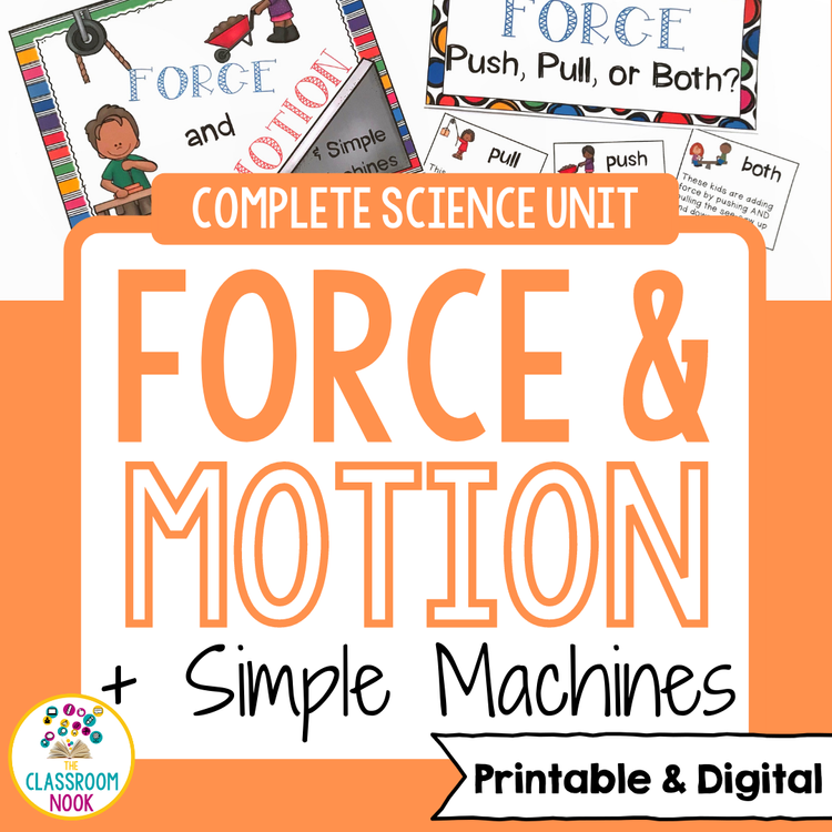 Force & Motion Interactive Notebook - Laws of Motion, Gravity/Friction, Energy, Simple Machines ...