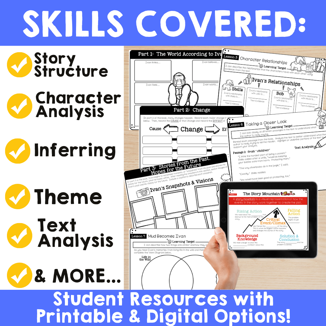 Novel Unit: Tales of a Fourth Grade Nothing (Lessons, Student ...