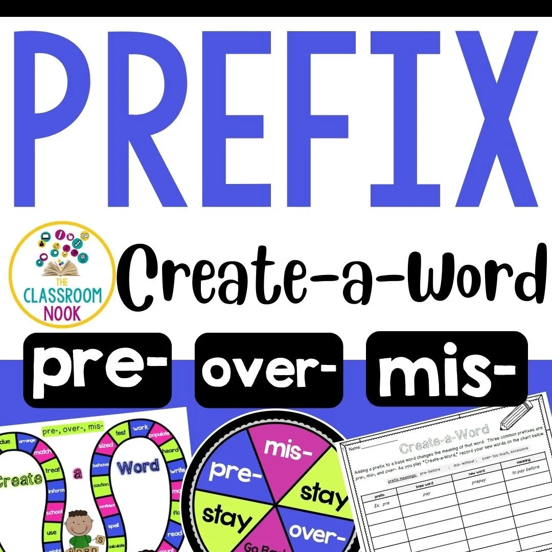 Prefix & Suffix Literacy Centers: Vocabulary and Word Work Practice ...