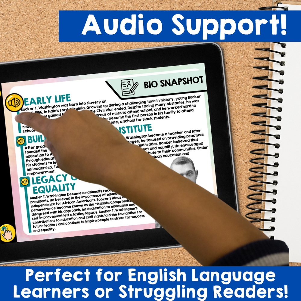 George Washington Carver LINKtivity® (Digital Biography Activity for ...