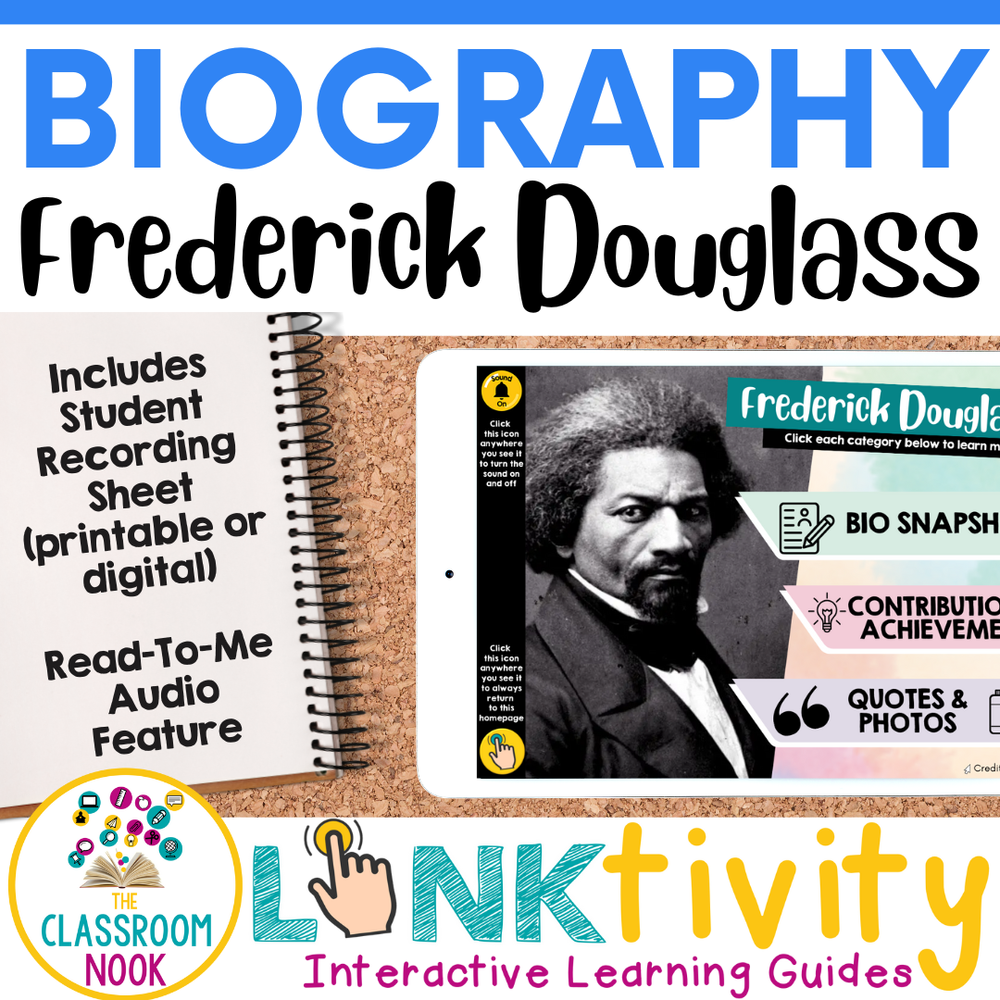 Nelson Mandela Biography Digital LINKtivity® for Kids — THE CLASSROOM NOOK
