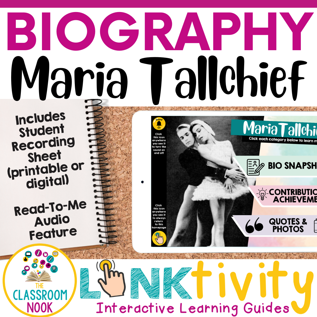 Maya Angelou Biography LINKtivity® for Kids — THE CLASSROOM NOOK