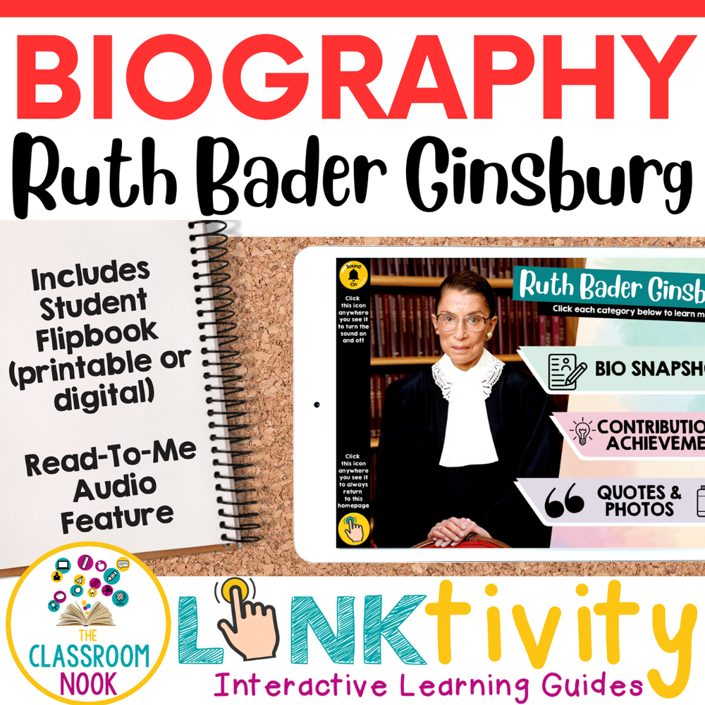 Michelle Obama LINKtivity Biography for Kids — THE CLASSROOM NOOK