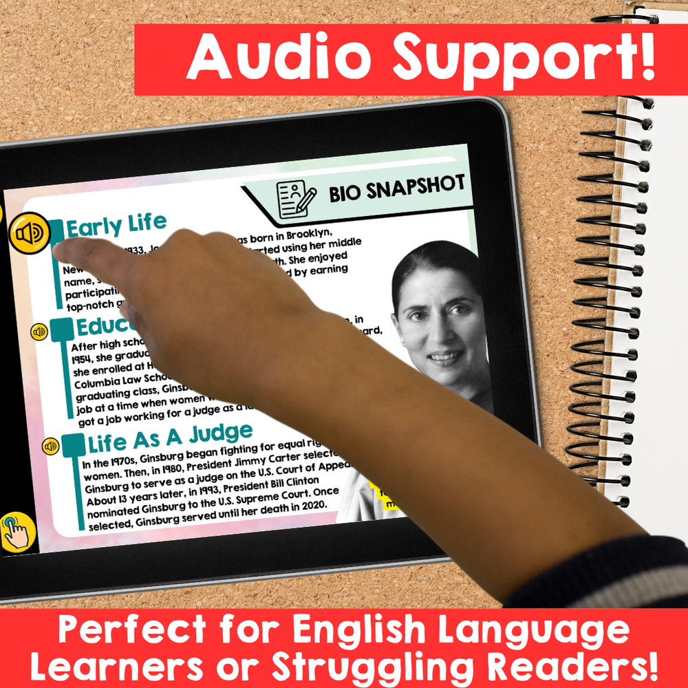 Michelle Obama LINKtivity Biography for Kids — THE CLASSROOM NOOK