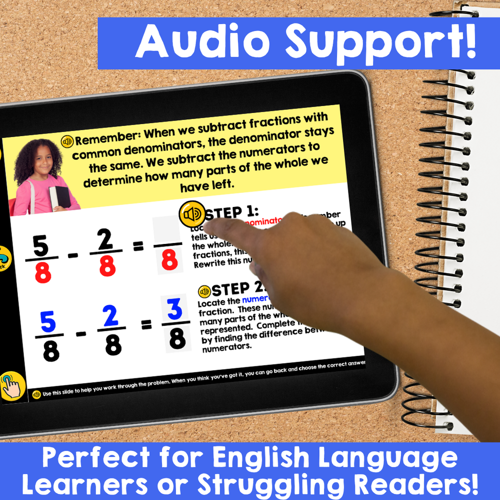 Adding & Subtraction Fractions with Uncommon Denominators LINKtivity ...