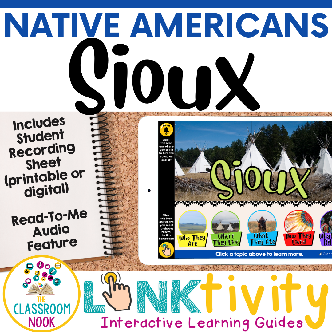 BUNDLE: Native American Tribes LINKtivity® Research Project | SAVE 30% ...