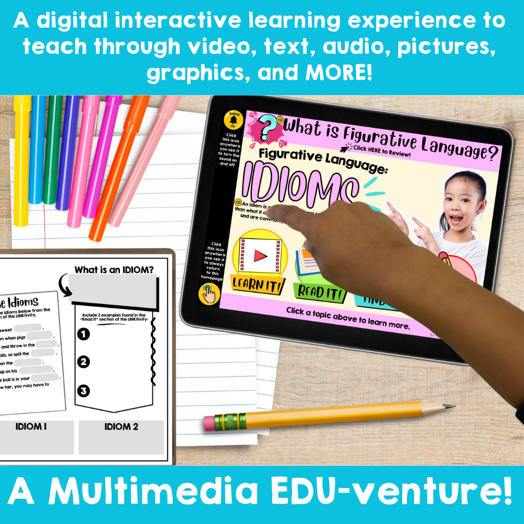 Figurative Language - Similes LINKtivity Digital Activity — THE ...