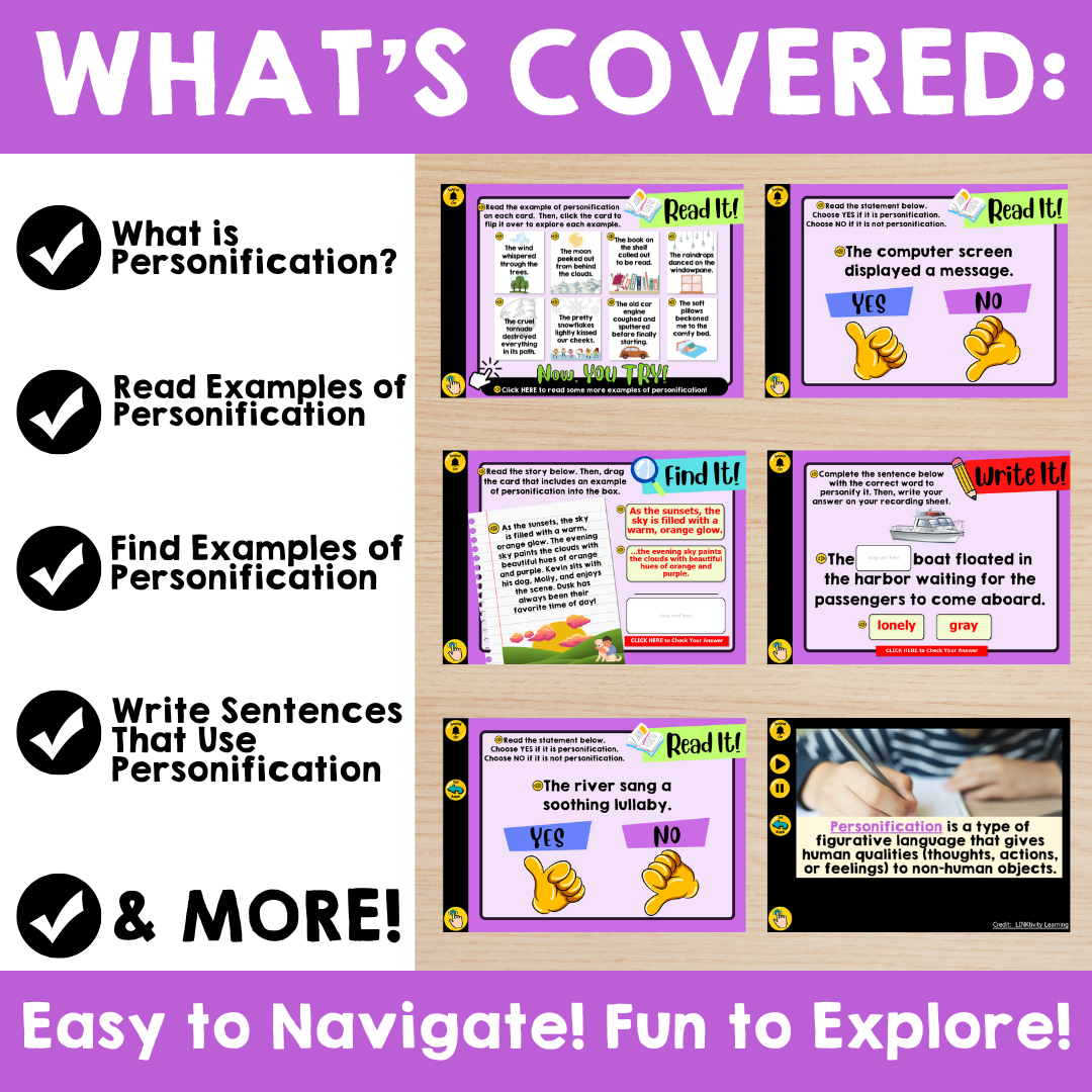 Figurative Language- Simile, Metaphor, Alliteration, Idiom, Hyperbole ...