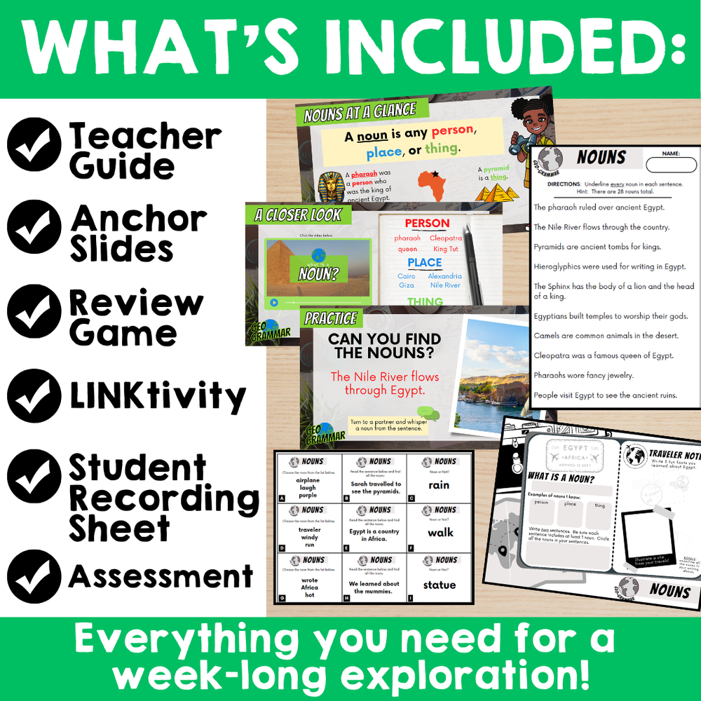 3rd Grade Grammar Activities: VERBS (LINKtivity® + Mini-Unit) — THE ...