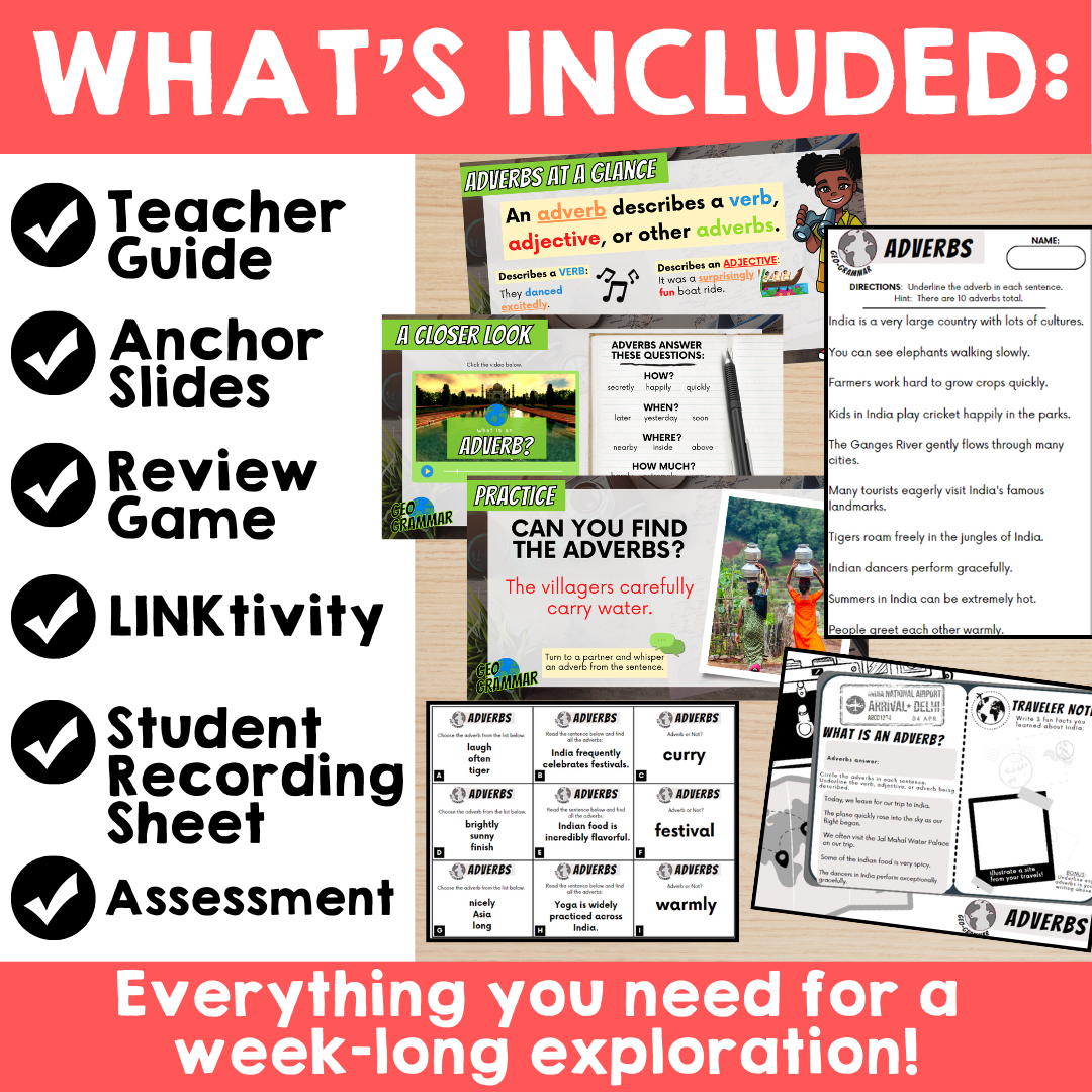 3rd Grade Grammar Activities: LINKING VERBS (LINKtivity® + Mini-Unit ...