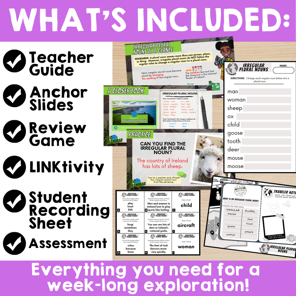 3rd Grade Grammar Activities: PRONOUNS (LINKtivity® + Mini-Unit) — THE ...