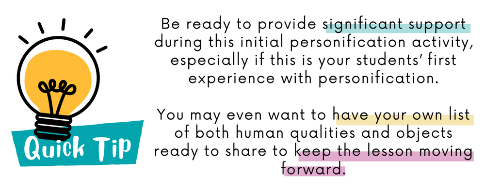 Exploring Figurative Language: Fun Strategies to Teach Personification ...