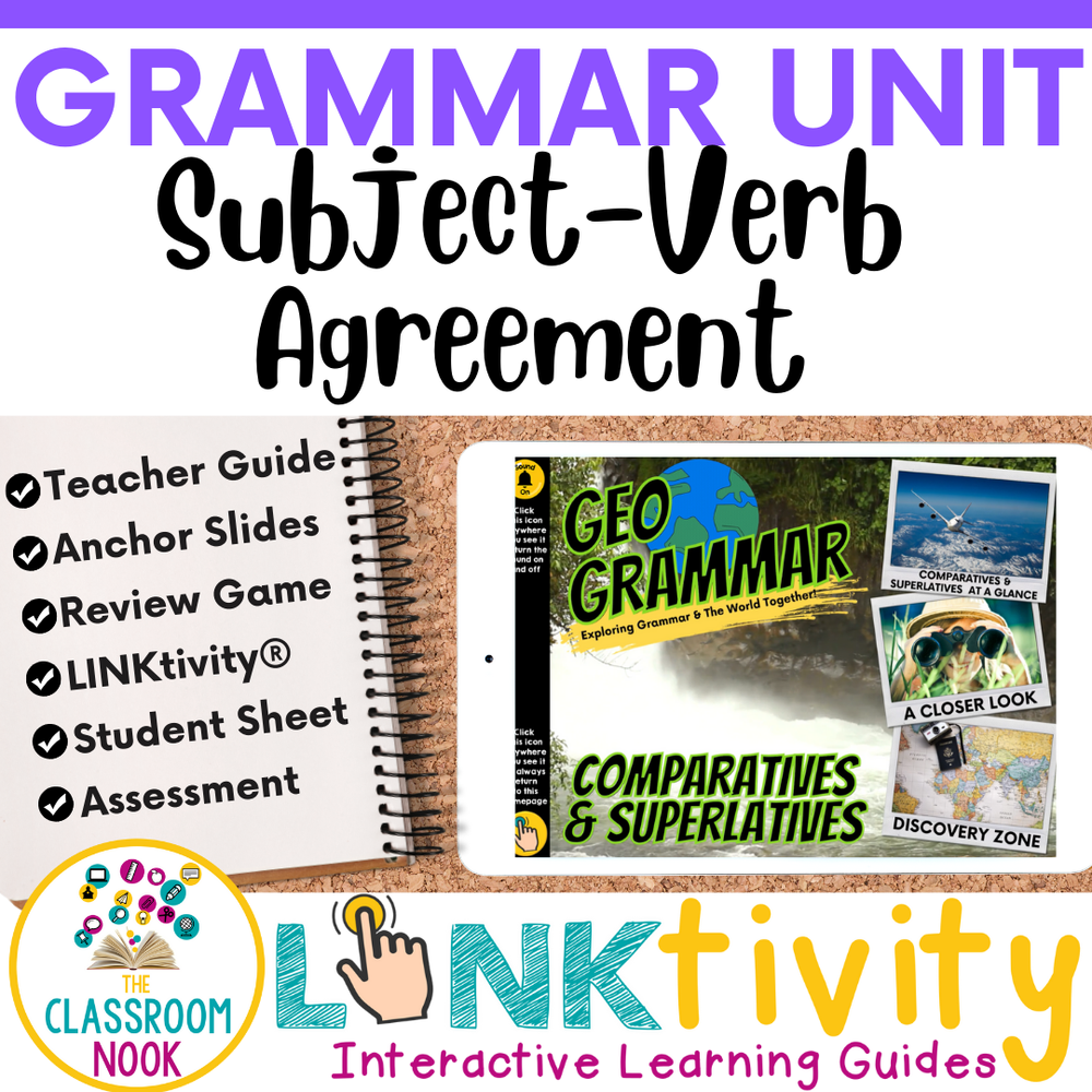 3rd Grade Grammar Activities: COMPARATIVES & SUPERLATIVES (LINKtivity ...