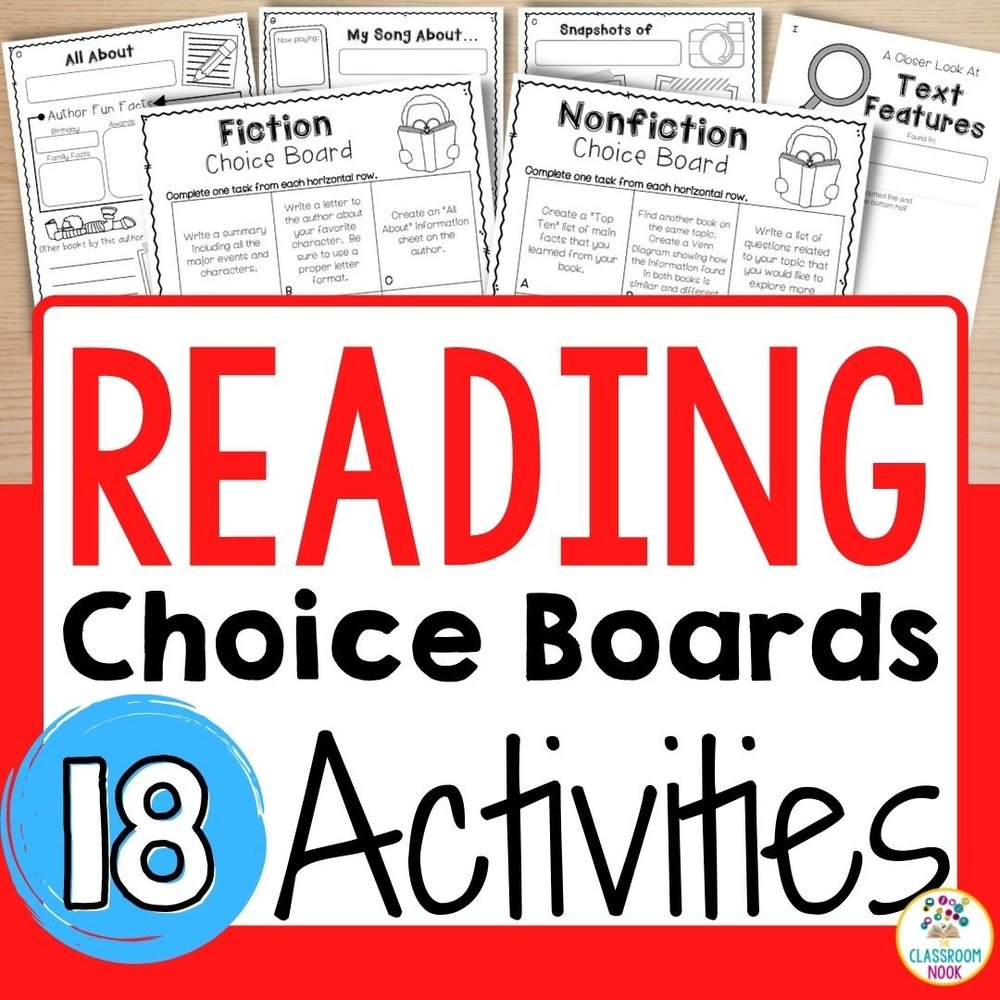 Giving Students More Choice in the Classroom — THE CLASSROOM NOOK