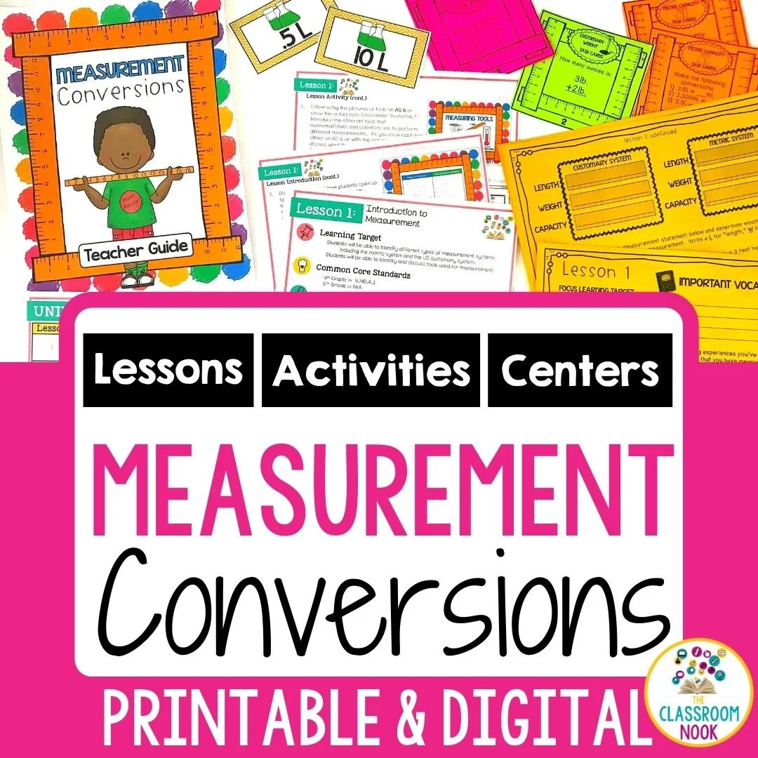 Interactive Ways to Teach Measurement and Measurement Conversions — THE ...