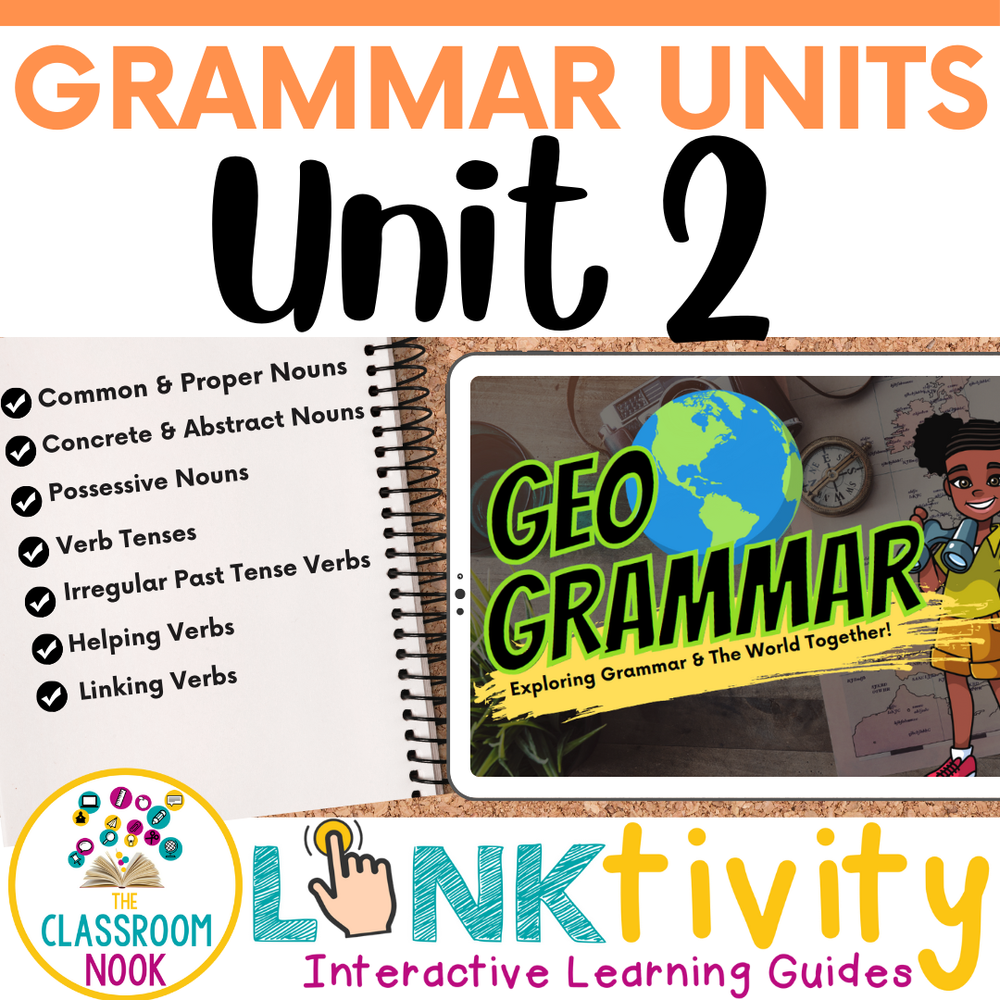 3rd Grade Grammar Activities: LINKING VERBS (LINKtivity® + Mini-Unit ...