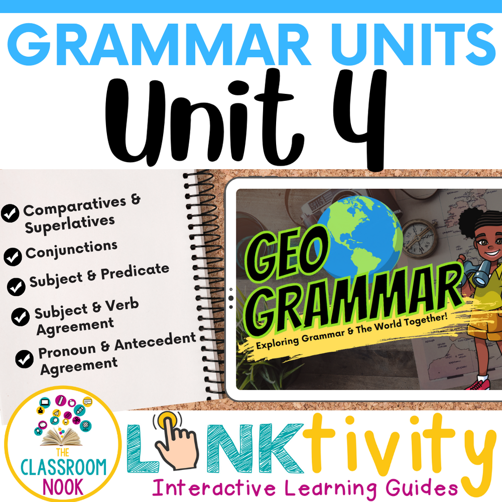 3rd Grade Grammar Activities: LINKING VERBS (LINKtivity® + Mini-Unit ...