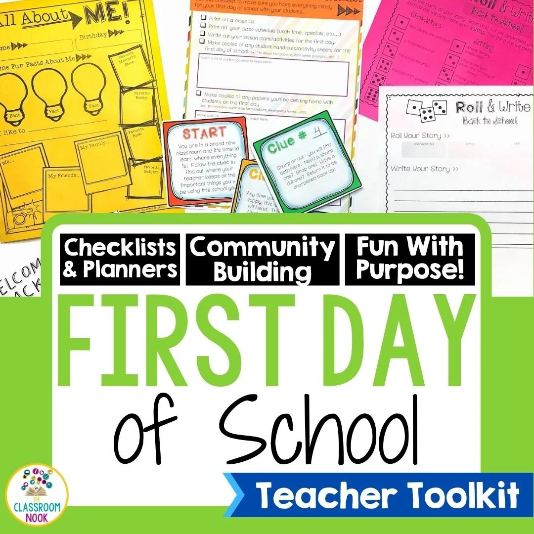How To Have The BEST First Day of School — THE CLASSROOM NOOK