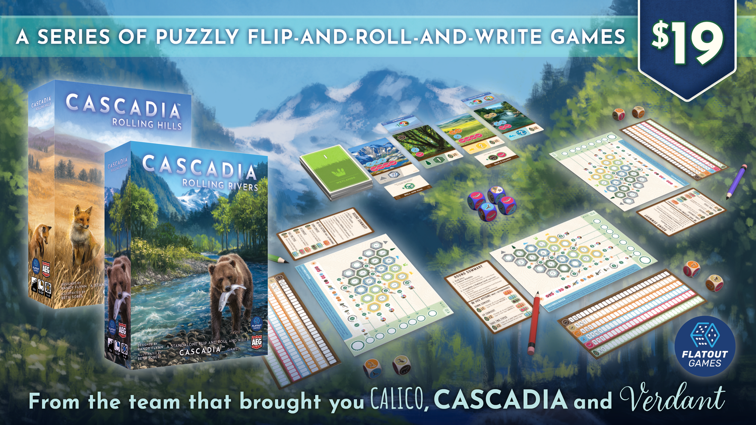 CASCADIA-ROLLING-PREORDER — FLATOUT GAMES