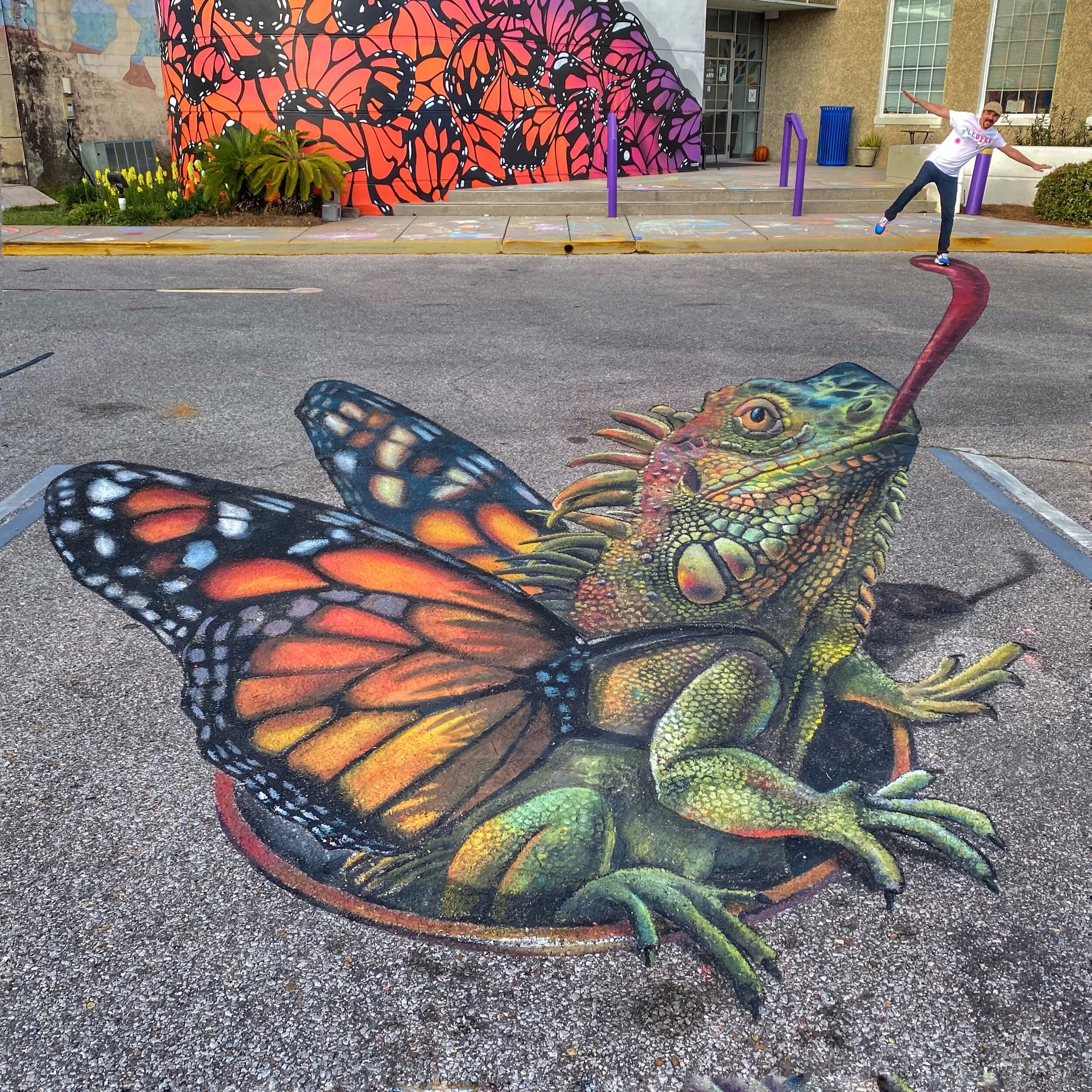 3d Sidewalk Art Lava