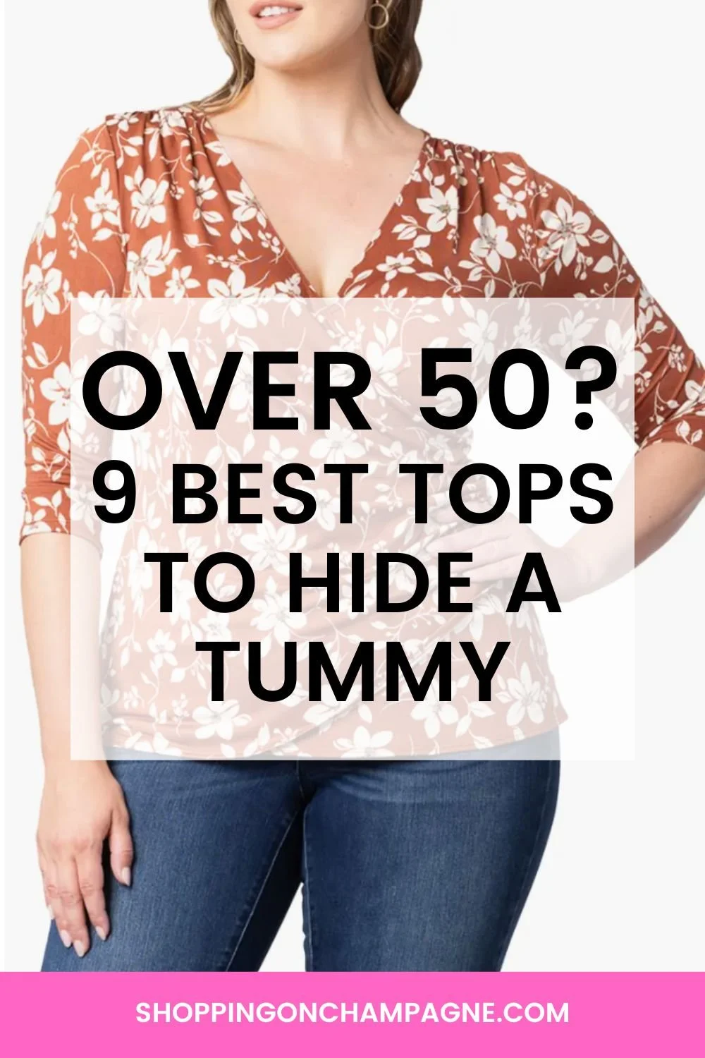 9 Tops to Hide a Tummy for Women Over 50 — Shopping on Champagne ...