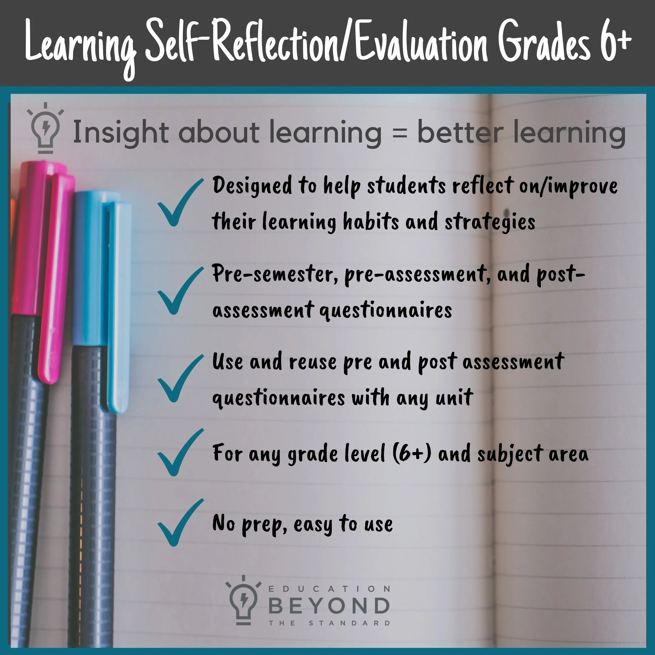 Why and How to Teach Learning Strategies and Self-Reflection about ...