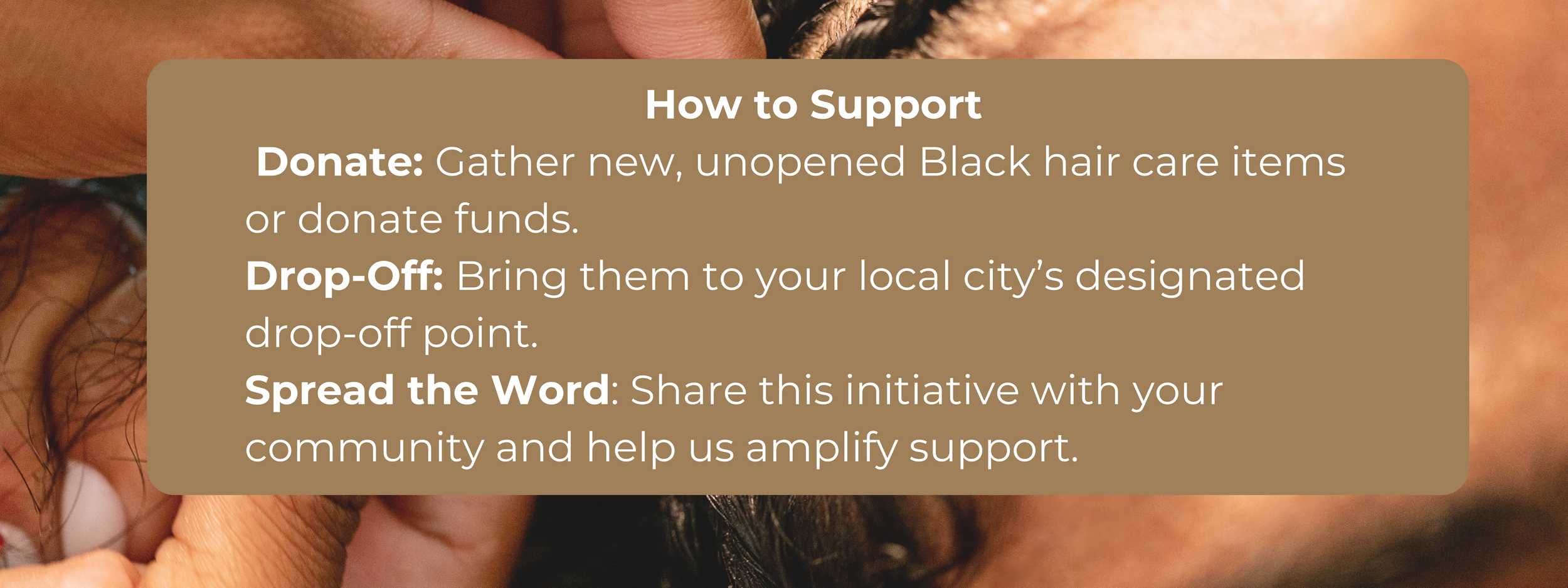 Black Hair Care Drive — OCTEVAW
