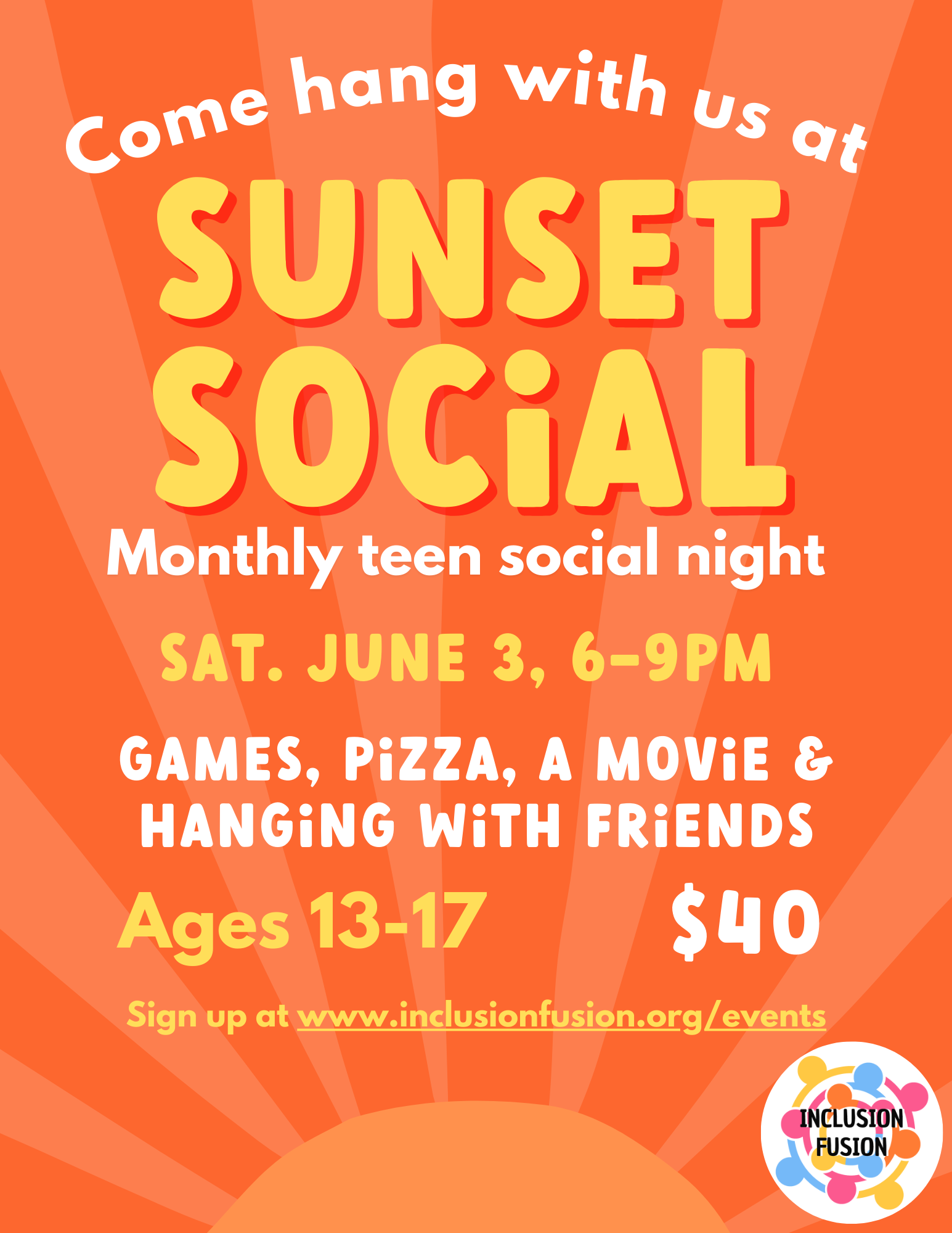Sunset Social — Inclusion Fusion