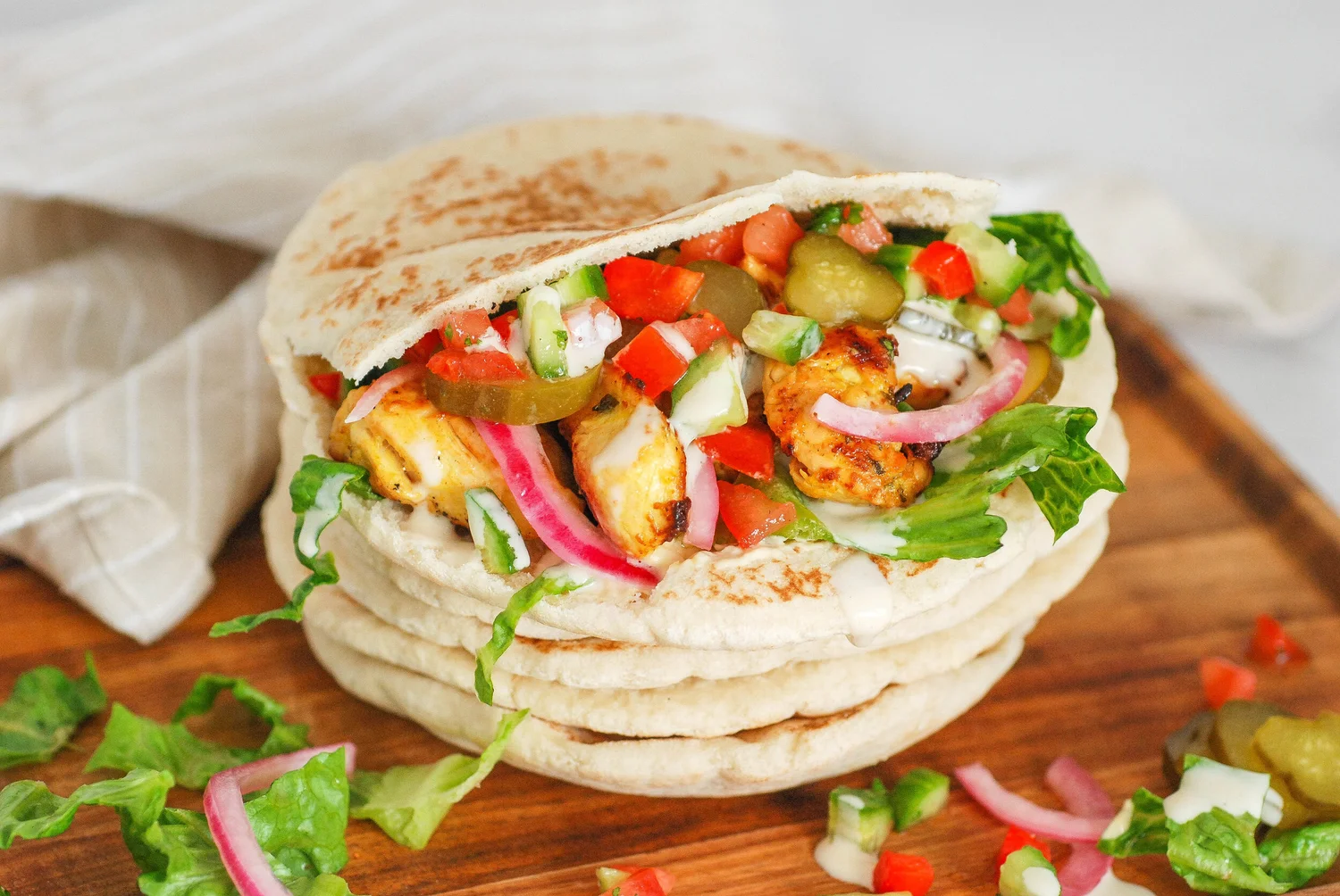 Grilled Chicken Pita — The Yummy Yenta