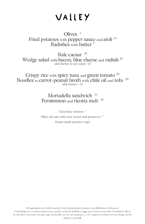 Coffee + Breakfast — Valley Bar + Bottle Shop