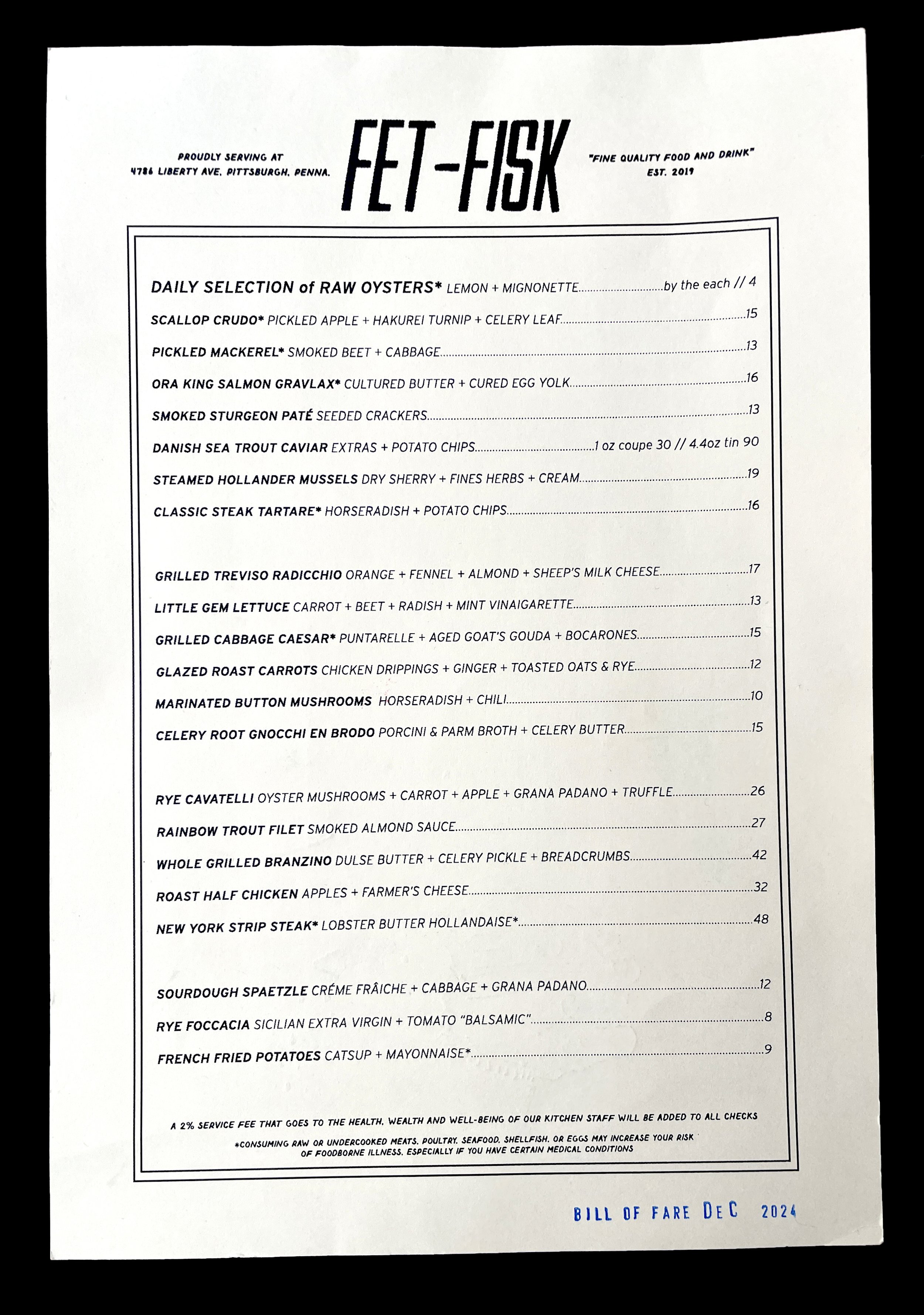 menu — FET-FISK