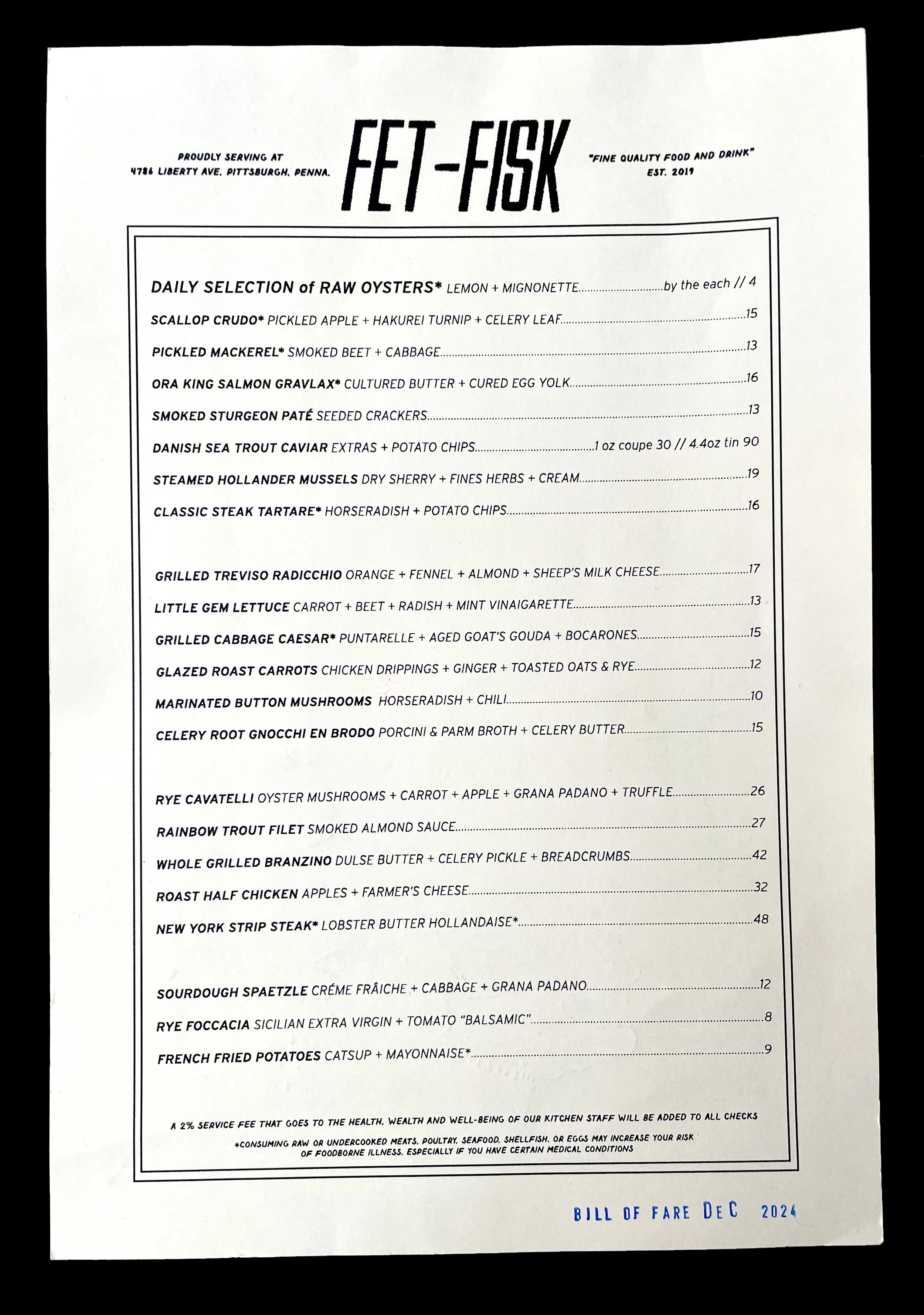 menu — FET-FISK