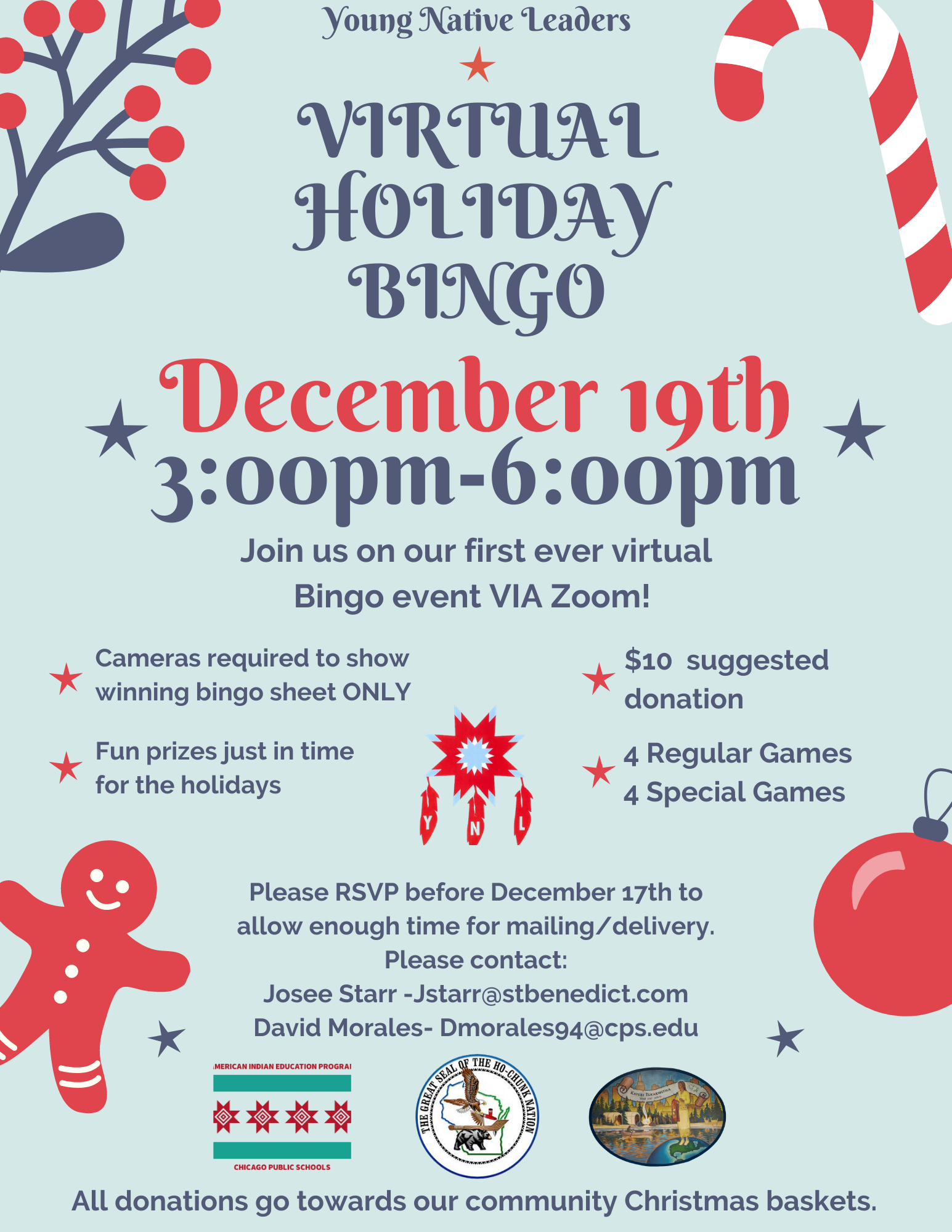 Virtual Holiday Bingo — Saint Kateri Center of Chicago