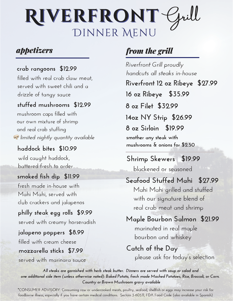 The Glades RV Resort — The Riverfront Grill
