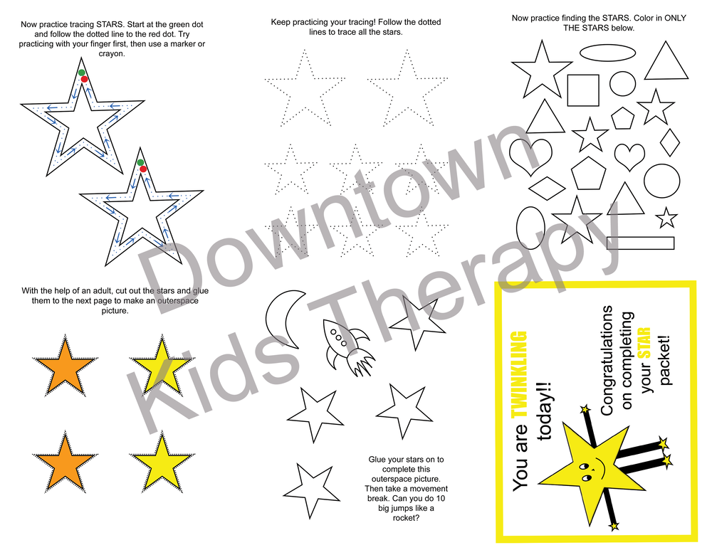 Star Shapes For Kids