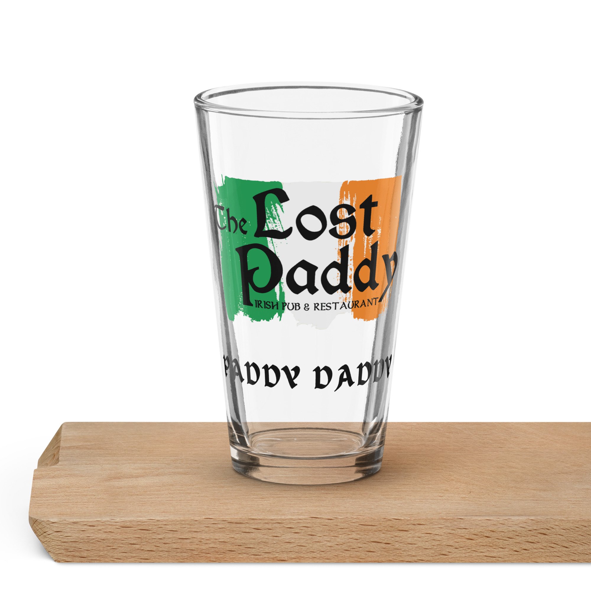 Shaker pint glass — The Lost Paddy - Irish Pub Nashville