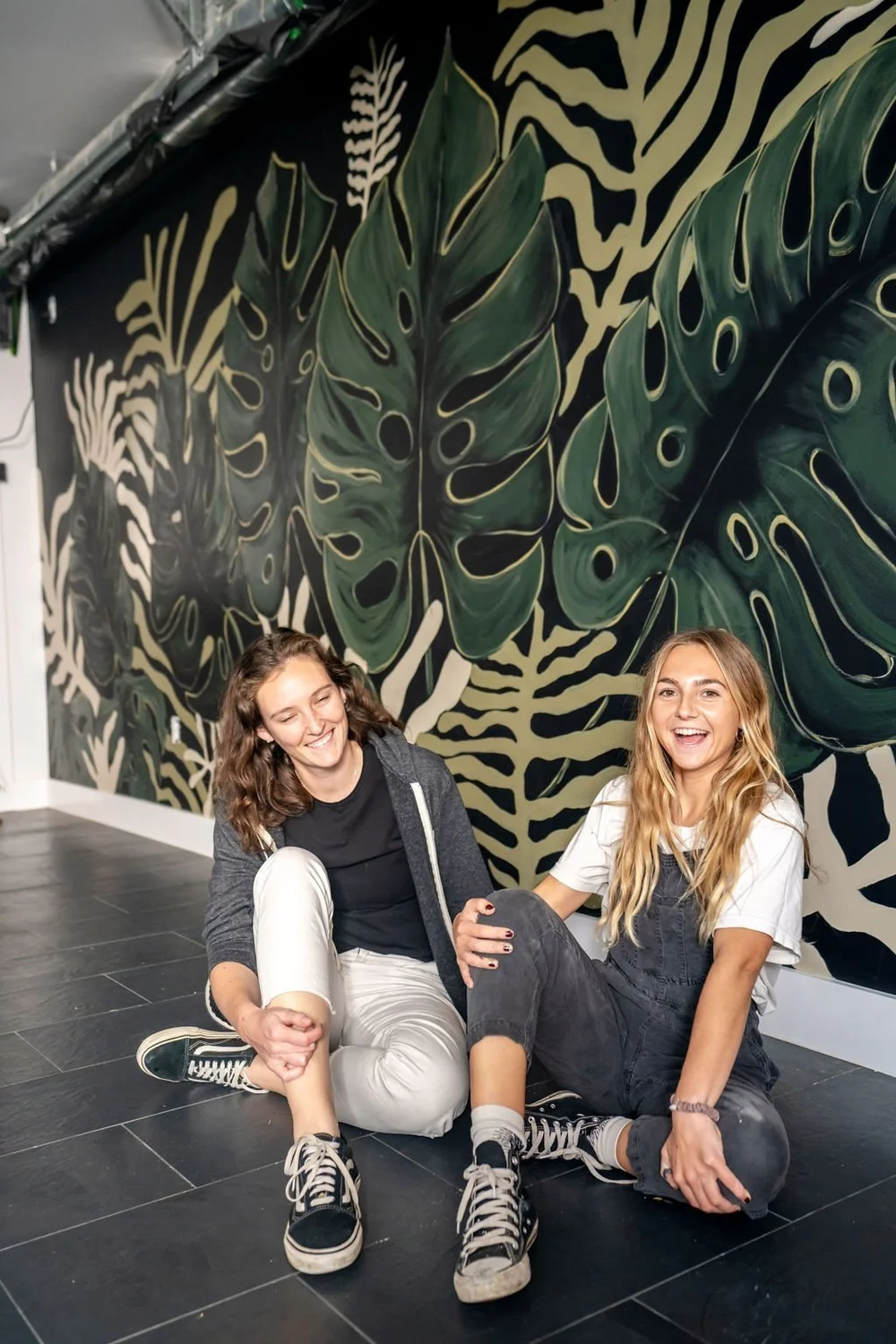 Monstera Leaf Mural in Bradley Beach, New Jersey — Promarie