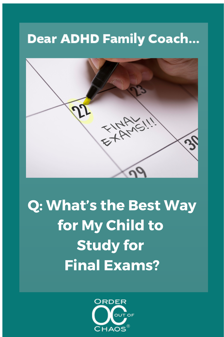 Q: What’s the Best Way for My Child to Study for Final Exams? — Order ...