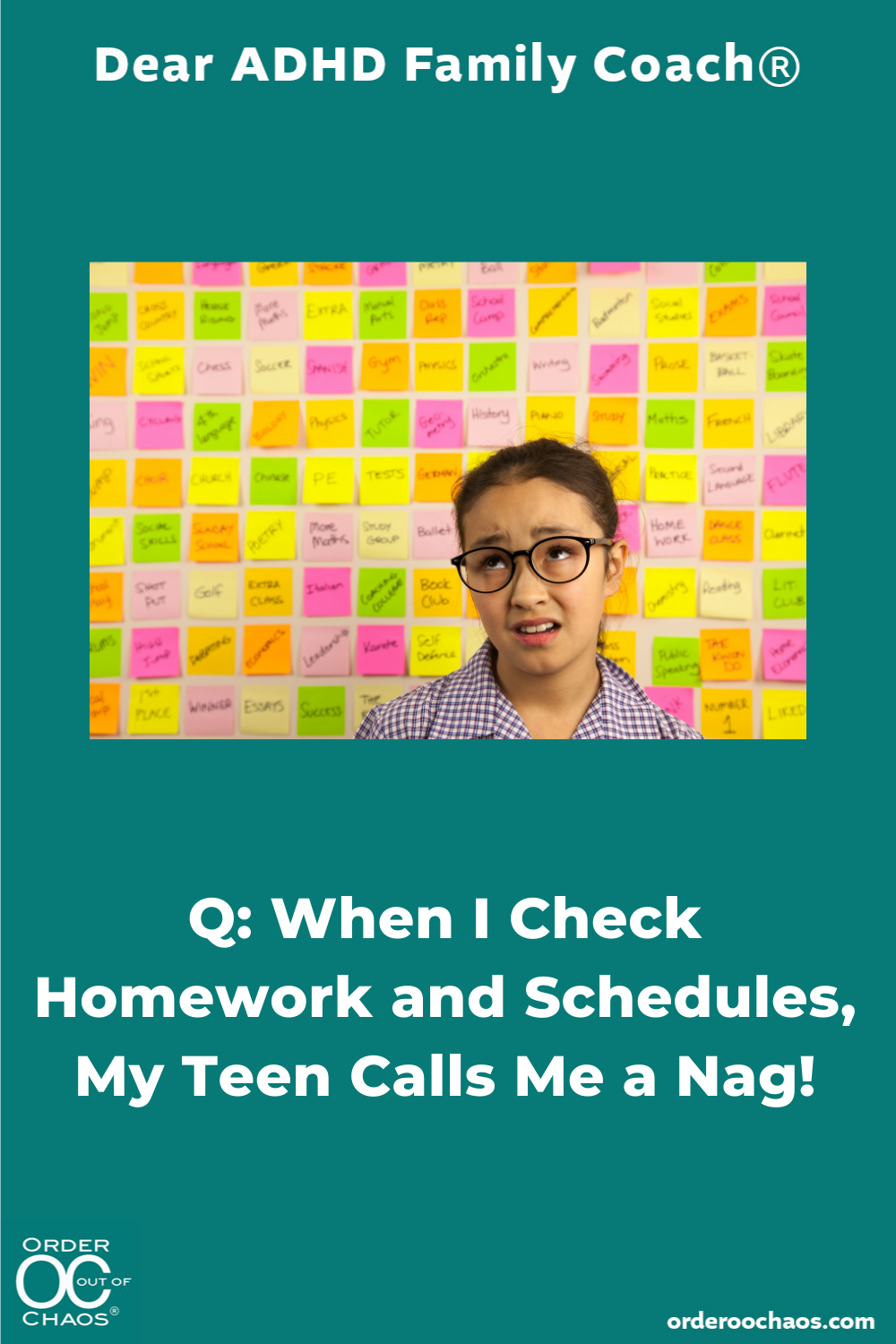 ADHD Teen Calls Parent a Nag When Checking Student Homework Schedules ...